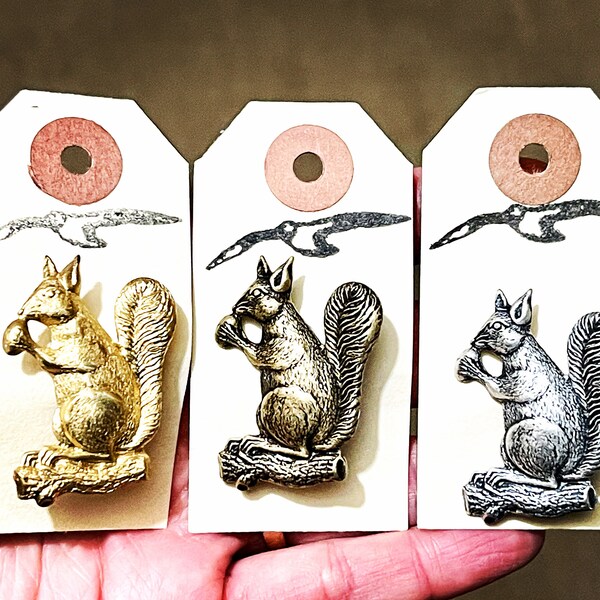 Squirrel Brooch - Etsy