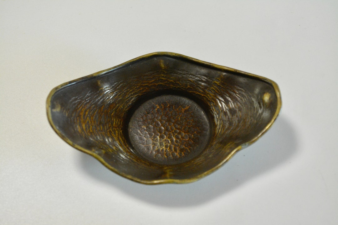 Antique Japanese 'chataku' Saucers, Set of 4, Hand Hammered Copper - Etsy