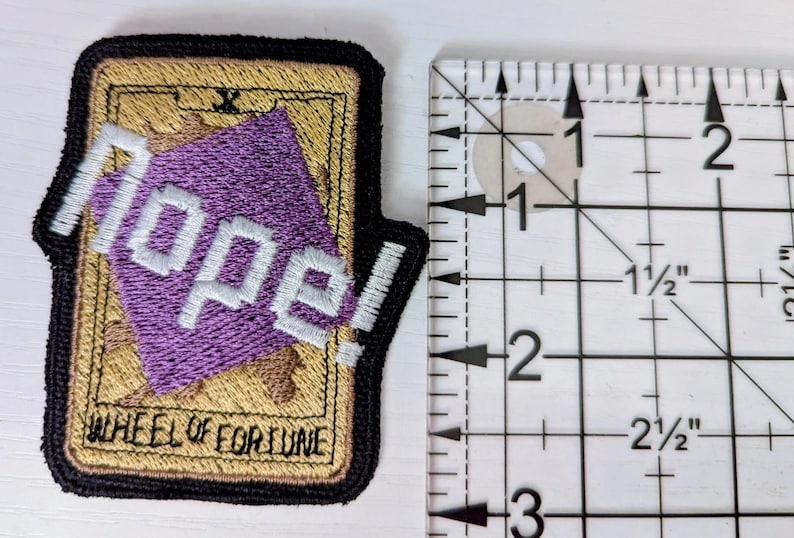 Balatro Wheel "nope!" - Embroidered Patch - Etsy