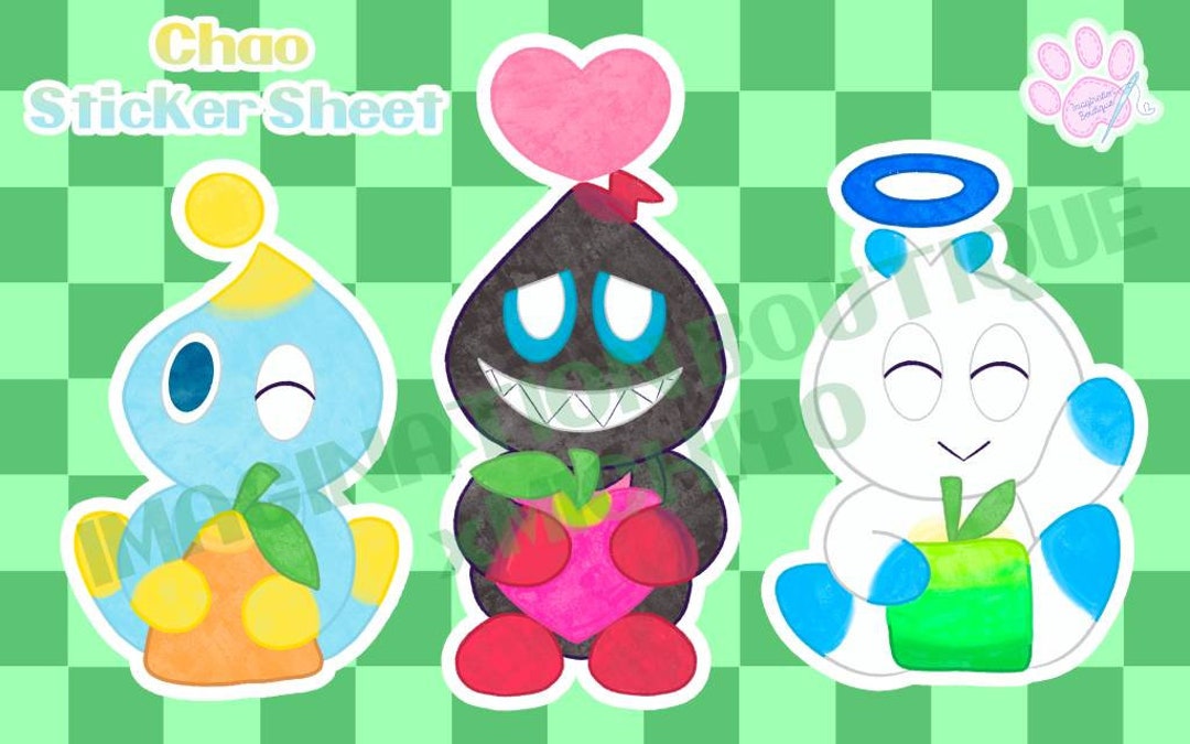 Chao Trio Sticker Sheet - Etsy