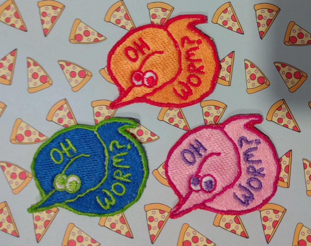 Oh Worm? Embroidered Patch - Etsy