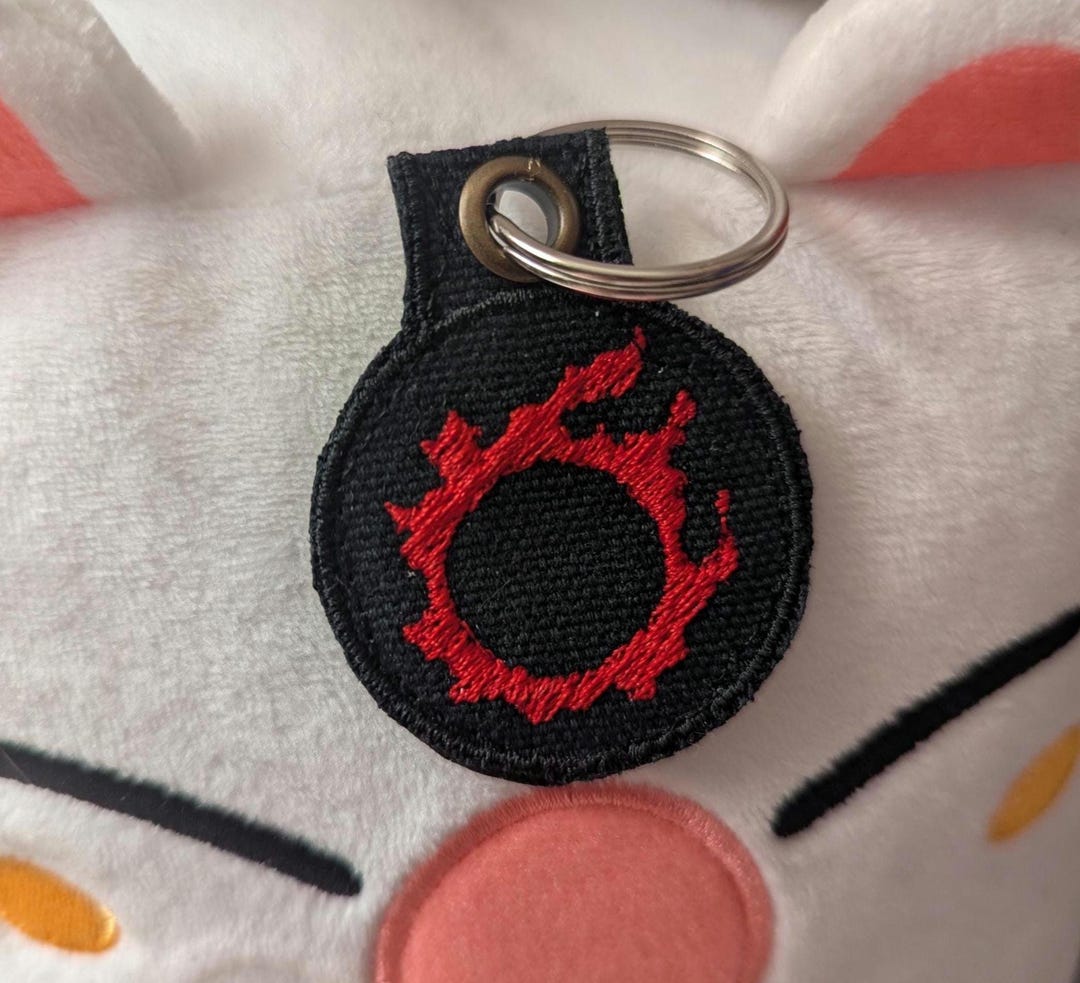 FFXIV Meteor Embroidered Keychain - Etsy