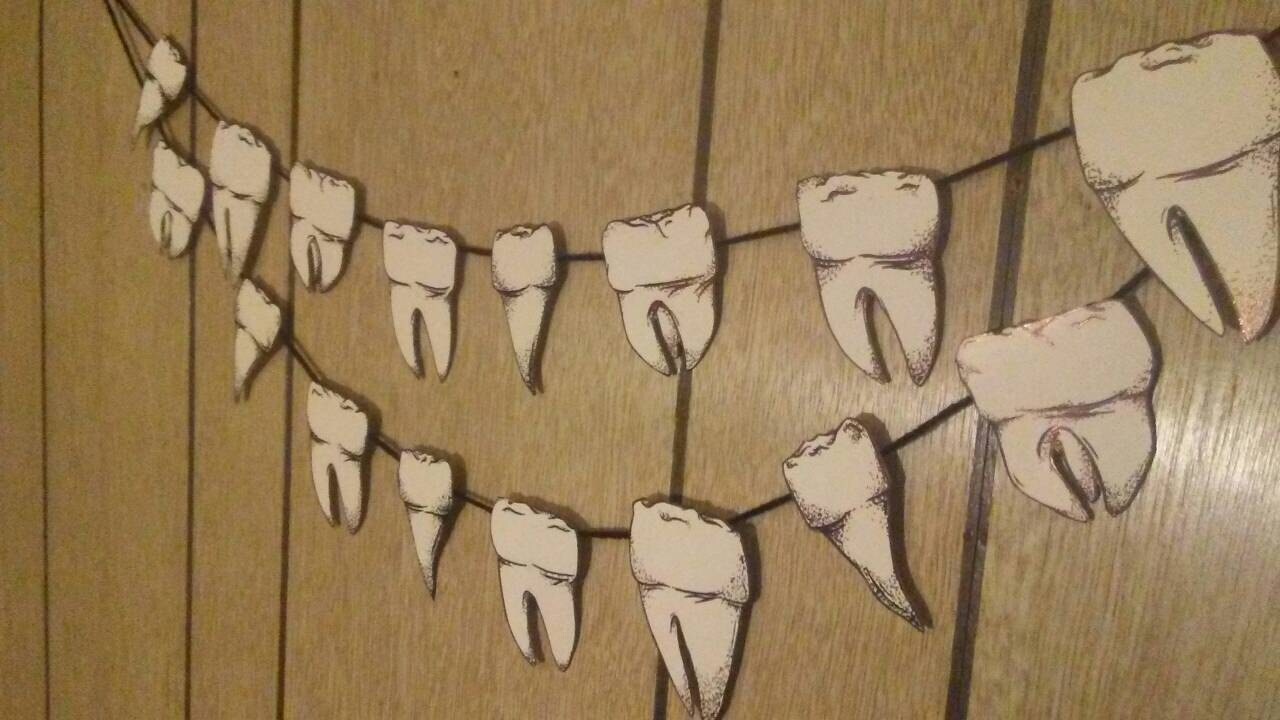 Human Teeth Banner | Etsy