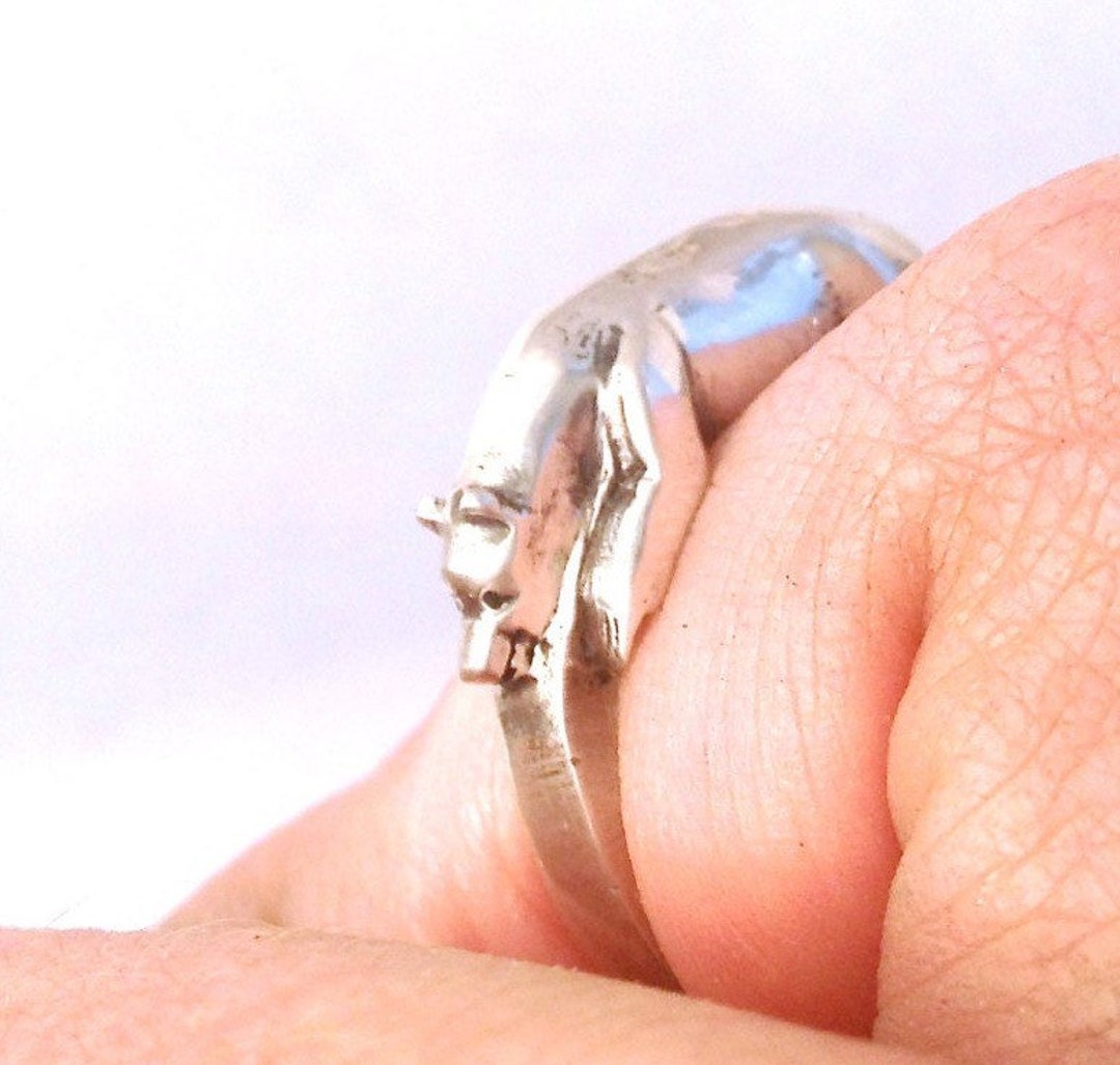 Bear Hug Ring- Sterling Silver, Christmas Gift for Nature Lovers - Etsy
