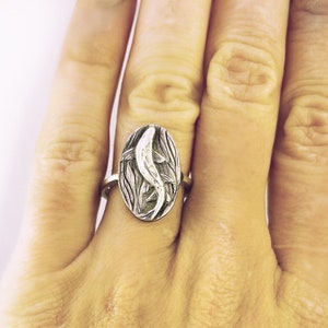Swimming Trout Ring- Sterling Silver Fly Fishing Jewelry, Gift for Her ...