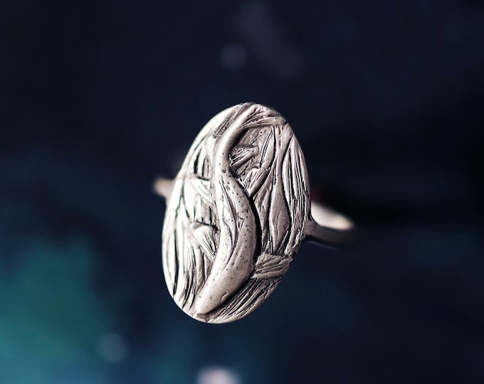 Swimming Trout Ring- Sterling Silver Fly Fishing Jewelry, Gift for Her ...