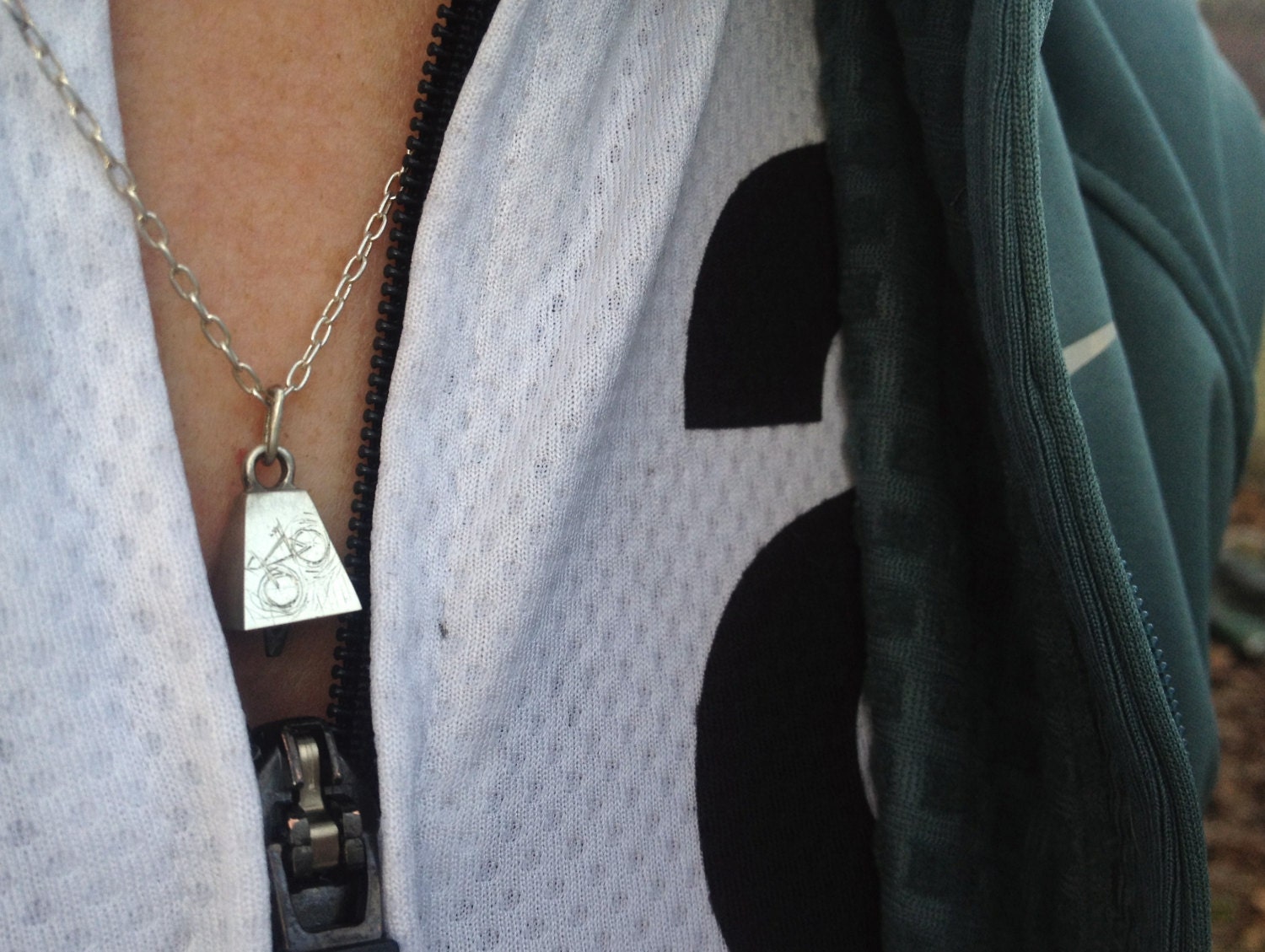 Cowbell Bike Pendant in Silver - Etsy