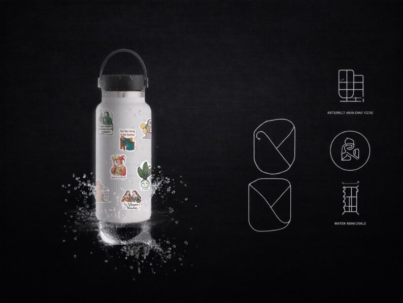 Mount Fuji Golf Sticker, Japanese Cherry Blossom Decal, Waterproof ...