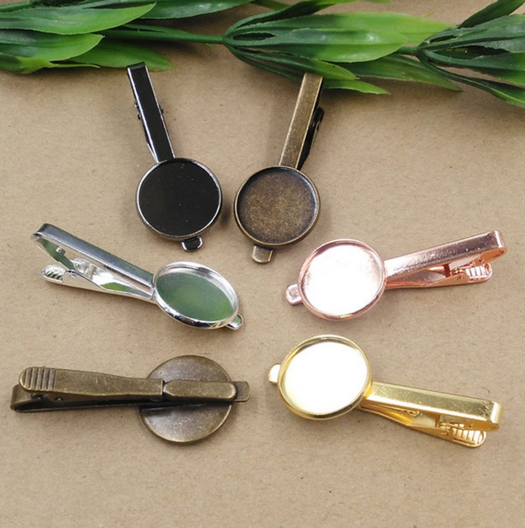 10pcs 16mm / 18mm / 20mm Tie Tack Bezel Blanks-tie Tack Findings-tie ...