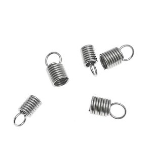 100pcs Stainless Steel Cord Ends - Stainless Steel Spring Coil Ends ...