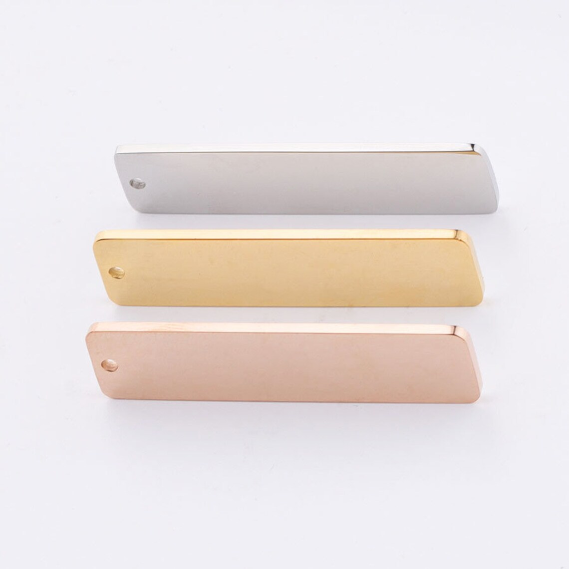 10pcs Stainless Steel Blanks Large Rectangle Bar Pendant - Etsy