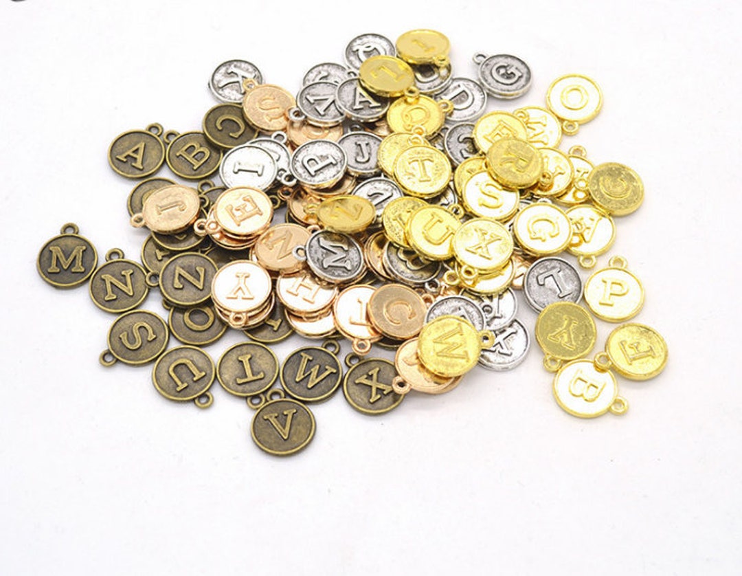 5set 15x12mm Alphabet Letter Pendant Charm, 26pcs Alphabet Letter ...
