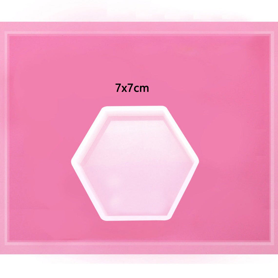 Hexagon Silicon Mold Coaster Resin Moldflexible Silicone | Etsy