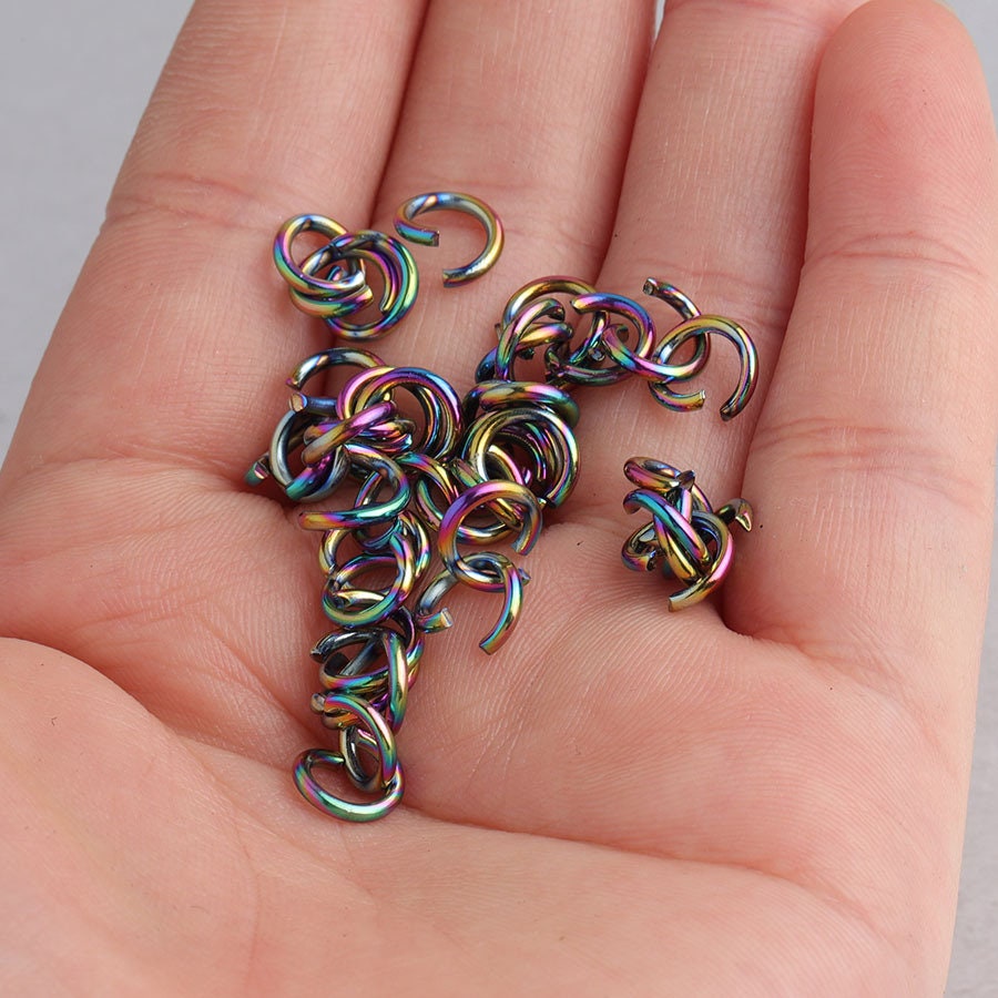 100pcs 1.2x7mm Stainless Steel Open Jump Ring Adjustable - Etsy