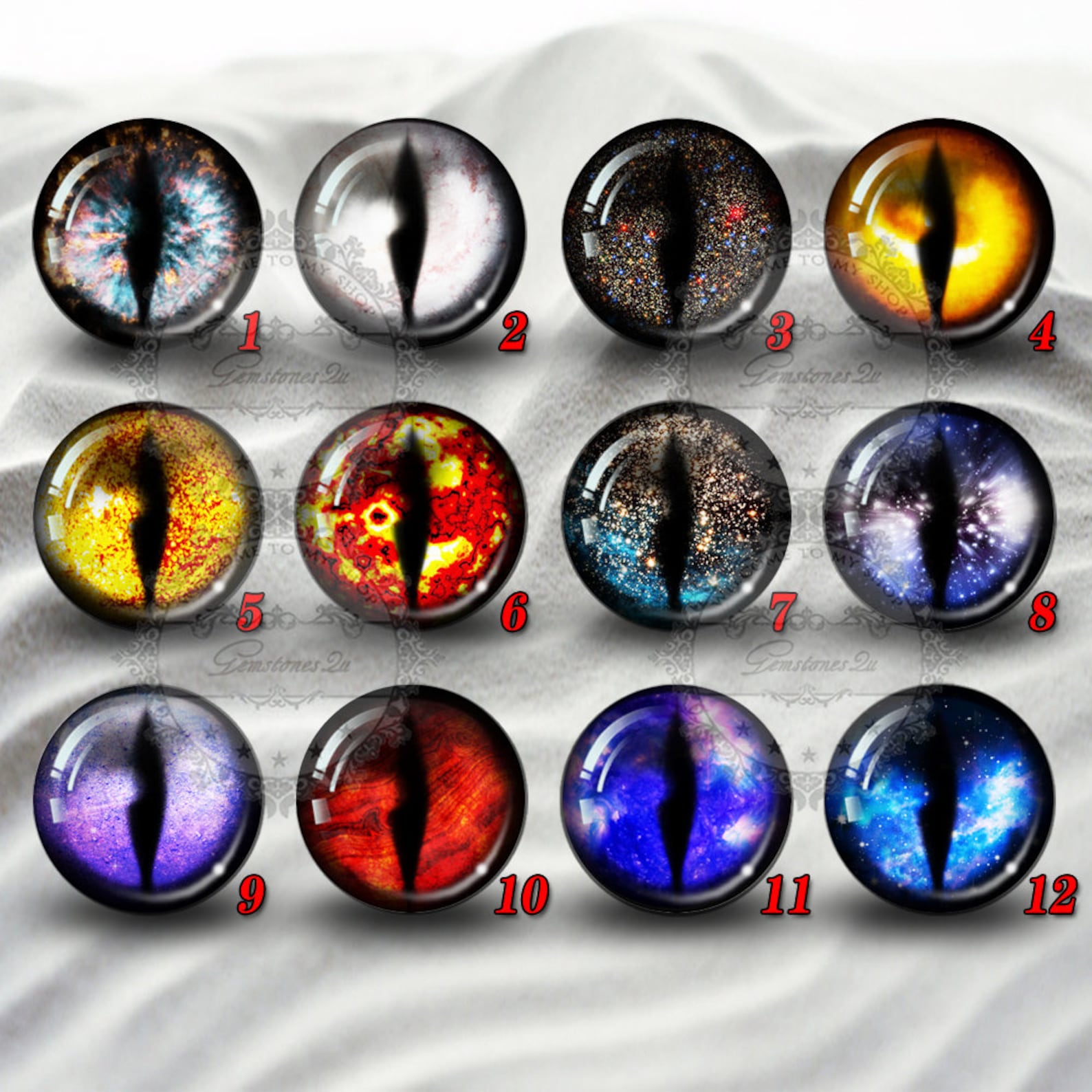 Eyes Cabochons,animal Eyes Glass Photo Cabochon,handmade Cabochons ...