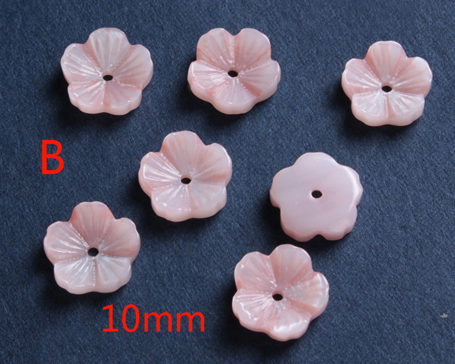 10pcs en nacre fleur perles naturelles de perles de nacre - Etsy France