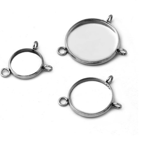 20pcs Stainless Steel Bezel Blanks Bezel Tray Setting Round - Etsy