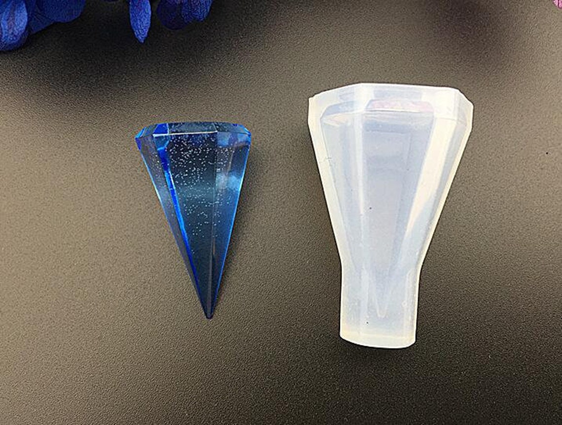 Rhombus Cone Clear Silicone Mold Cone Silicone Mold Epoxy - Etsy