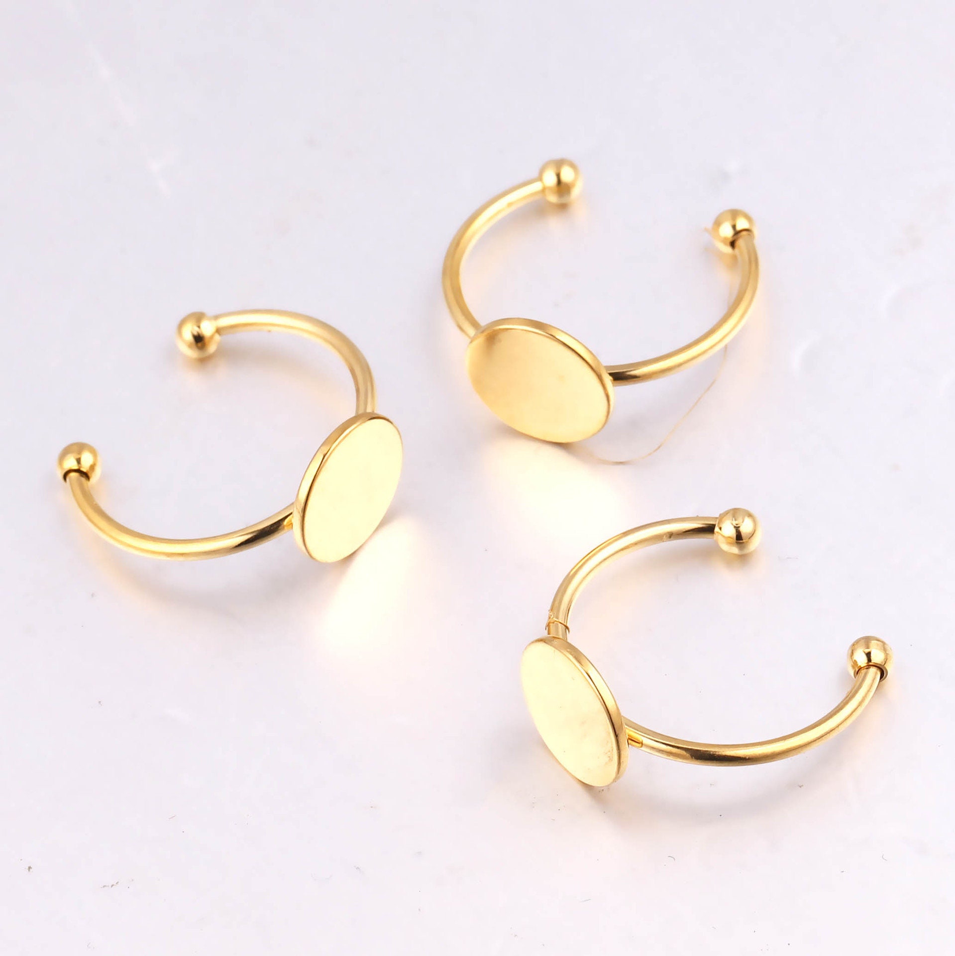 10pcs 8mm/ 10mm/ 12mm Stainless Steel Finger Ring Adjustable - Etsy