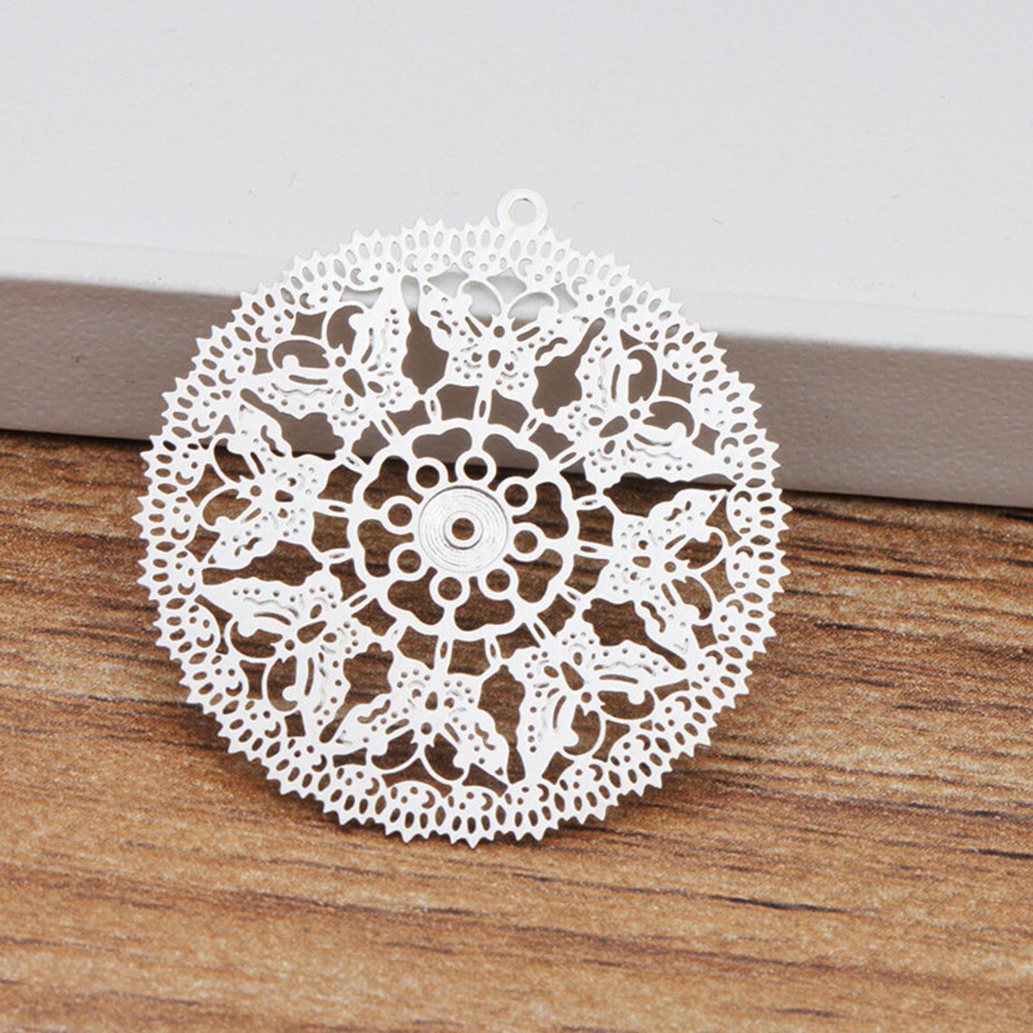 Filigree Findings-20pcs 30mm Filigree Roundfiligree Flower - Etsy