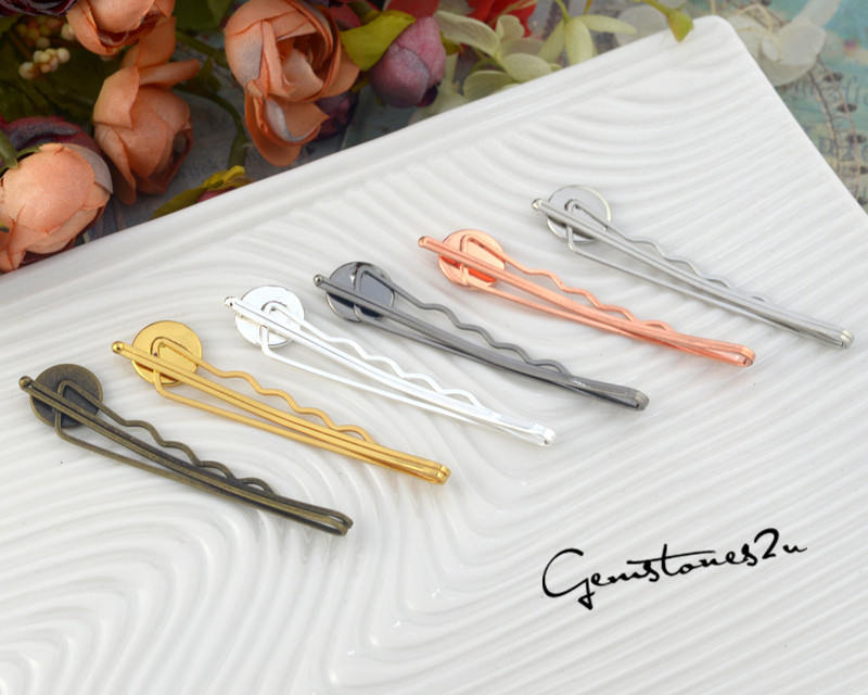 20pcs Hair Clips with 12mm Bezel Cabochon Base Blank Hairpin | Etsy