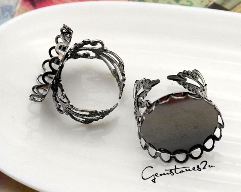 10pcs Brass Ring Base Blanks Glass Domes Ring Settings - Etsy