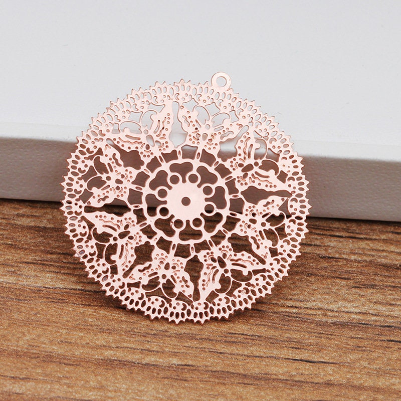 Filigree Findings-20pcs 30mm Filigree RoundFiligree Flower | Etsy