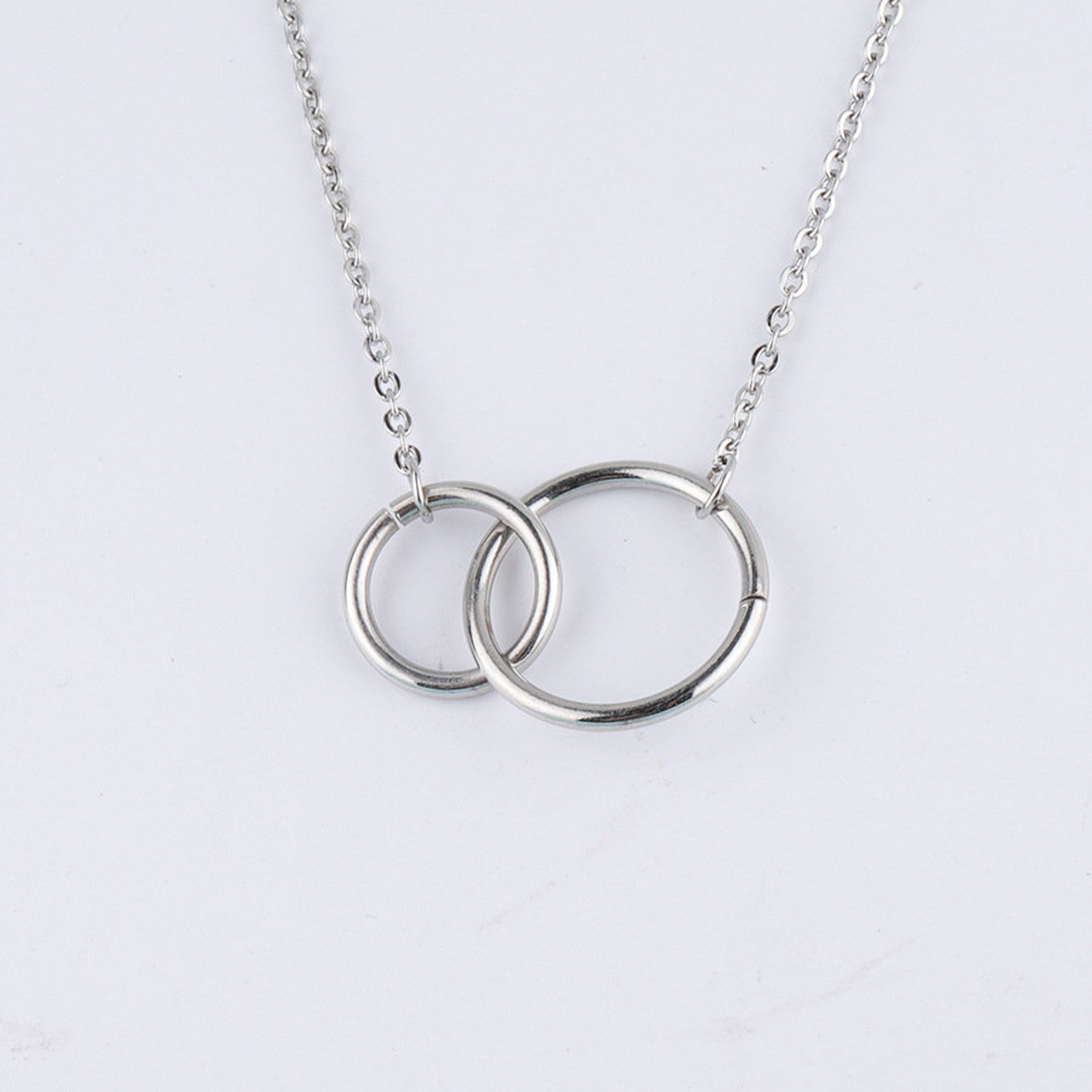 2pcs 48cm Polished Stainless Three-ring Size Circle Pendant - Etsy