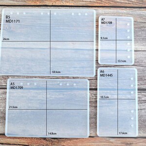 Crystal Notebook silicone molde, DIY Notebook silicona molde, molde ...
