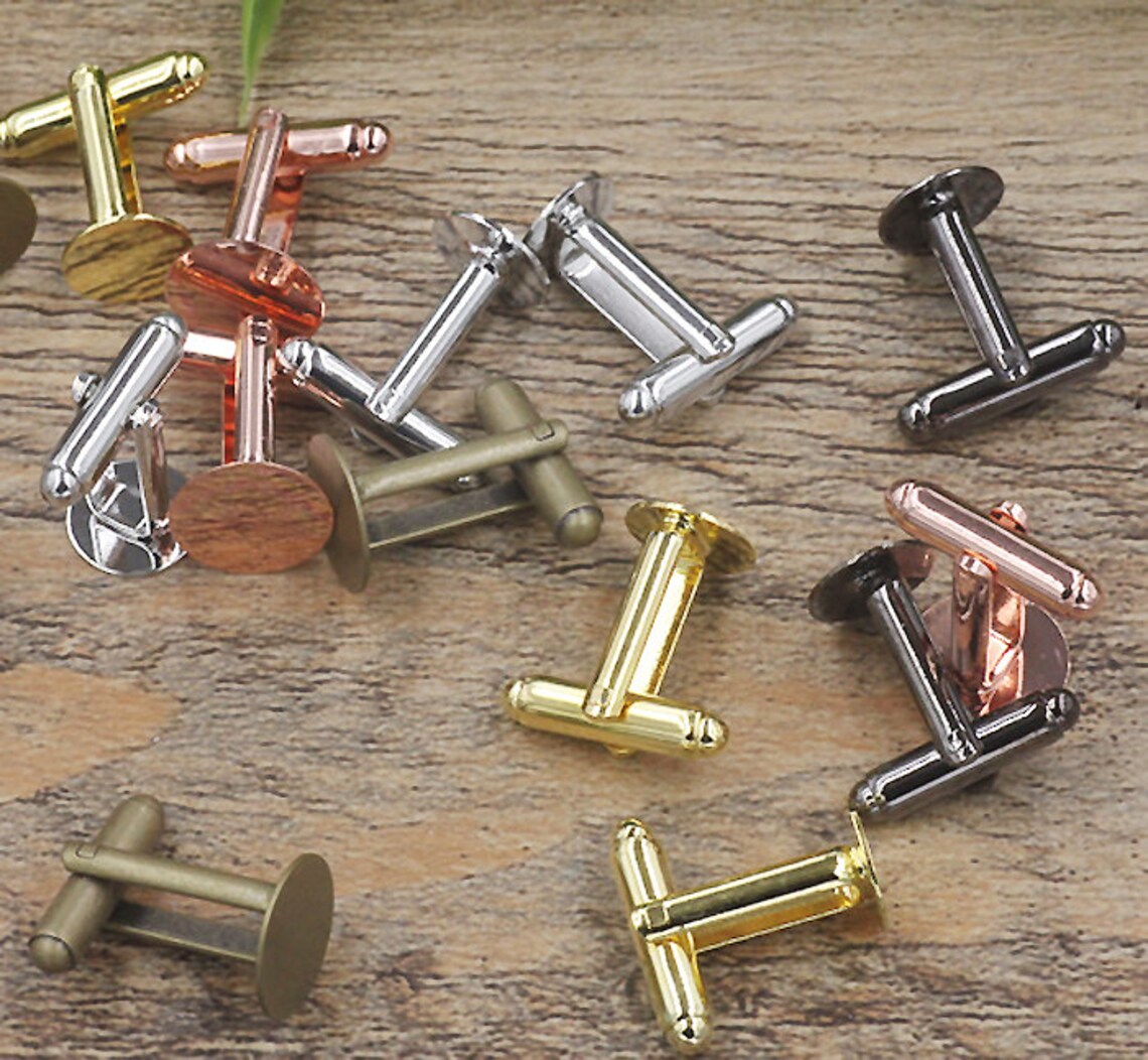 20pcs Cufflinks, Blank Cufflink Tray, French Style Cufflinks,metal ...