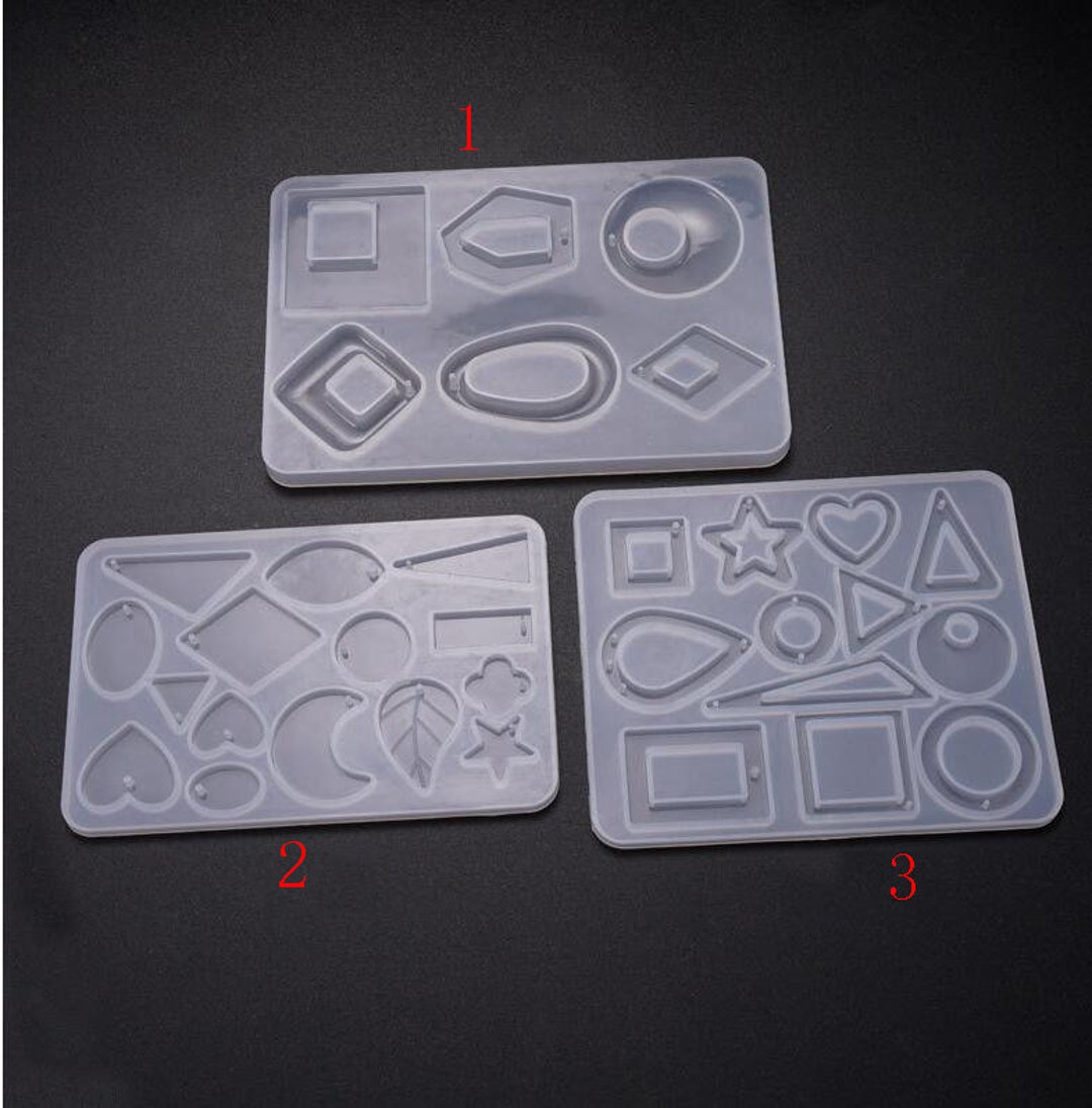 Necklace Pendant Silicone Mold, Earring Resin Mold,epoxy Resin Craft ...