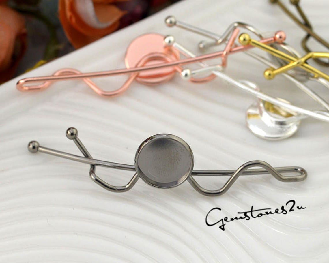 20pcs Cameo Setting Hair Pins, Wedding Hair Pins, Bridal Hairpins, Prom ...