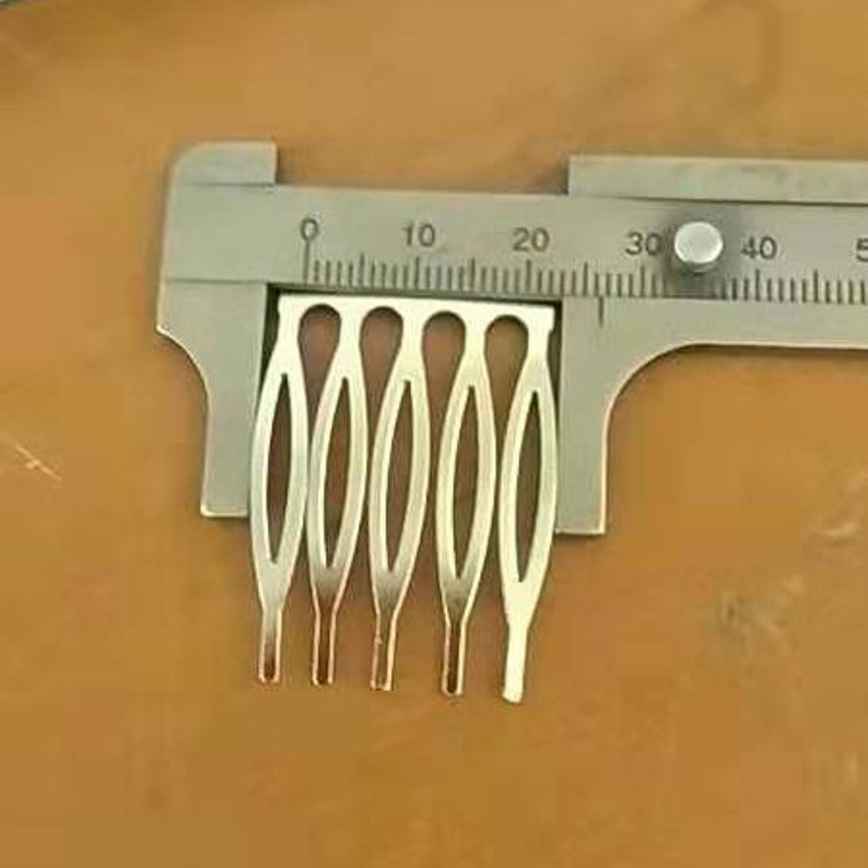 20pcs 5 Comb/8 Comb/10 Comb Hair Comb Base Setting, Brass Blank Hair ...