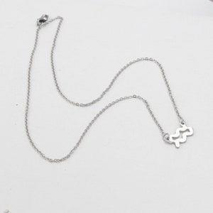 2pcs 45cm/50cm Polished Stainless Steel 12 Zodiac Round Charm Pendant ...