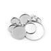 20pcs 6mm30mm Stainless Steel Round Bezel Pendant, Bezel Pendant Blanks ...