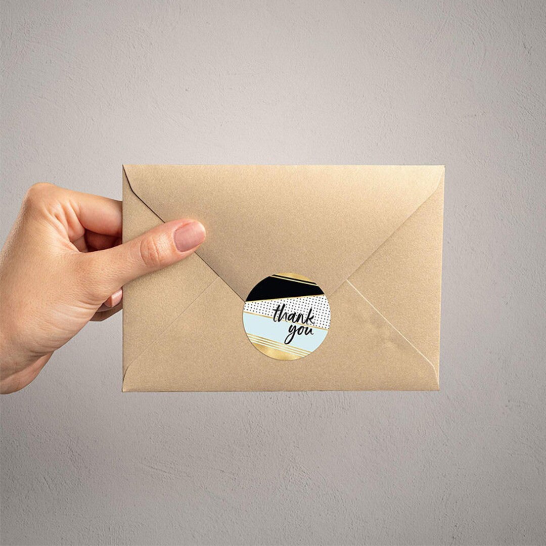 1 Inch 6 Styles Thank Stickers Labels Save the Date Stickers Floral ...