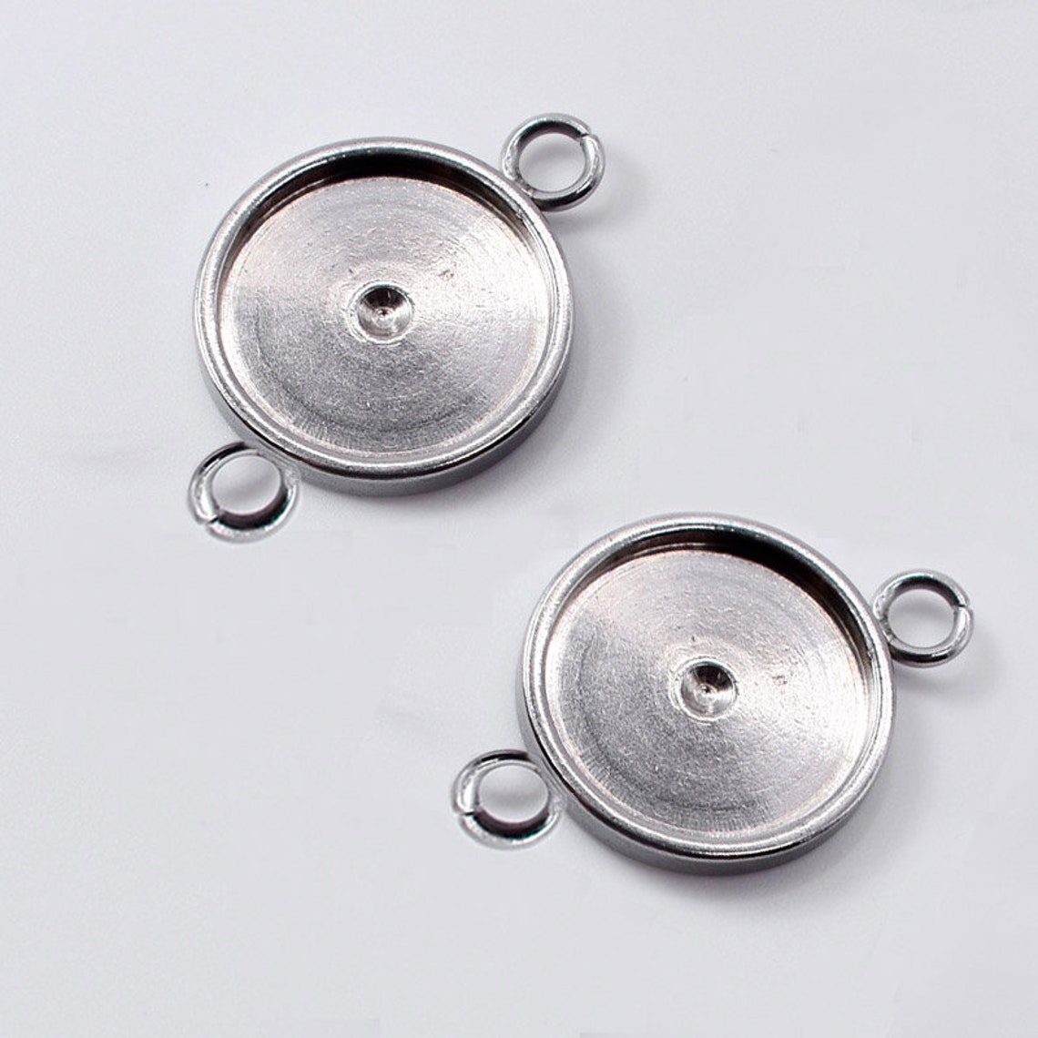 20pcs 6/8/10/12mm Stainless Steel Bezel Blanks, Bezel Tray Setting ...