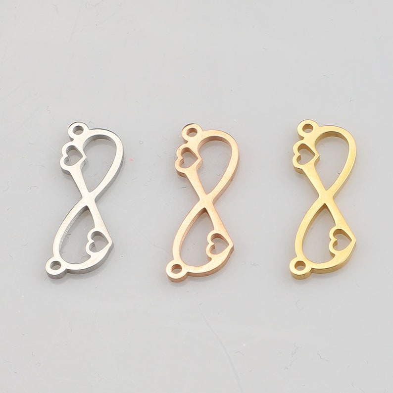 10pcs 10.4x27.42mm Stainless Steel Love Infinity Symbol Charms - Etsy
