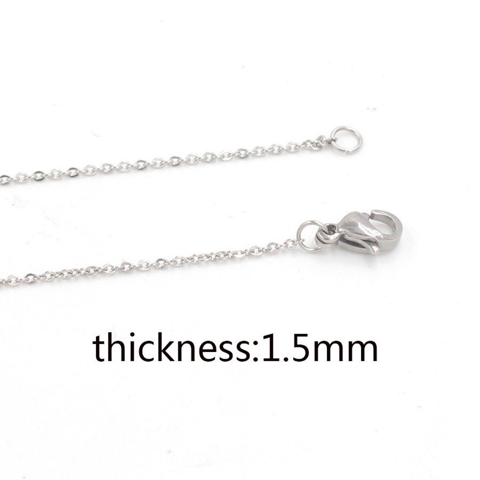 5pcs Stainless Steel Cable Chains Necklace Bulk Chain - Etsy