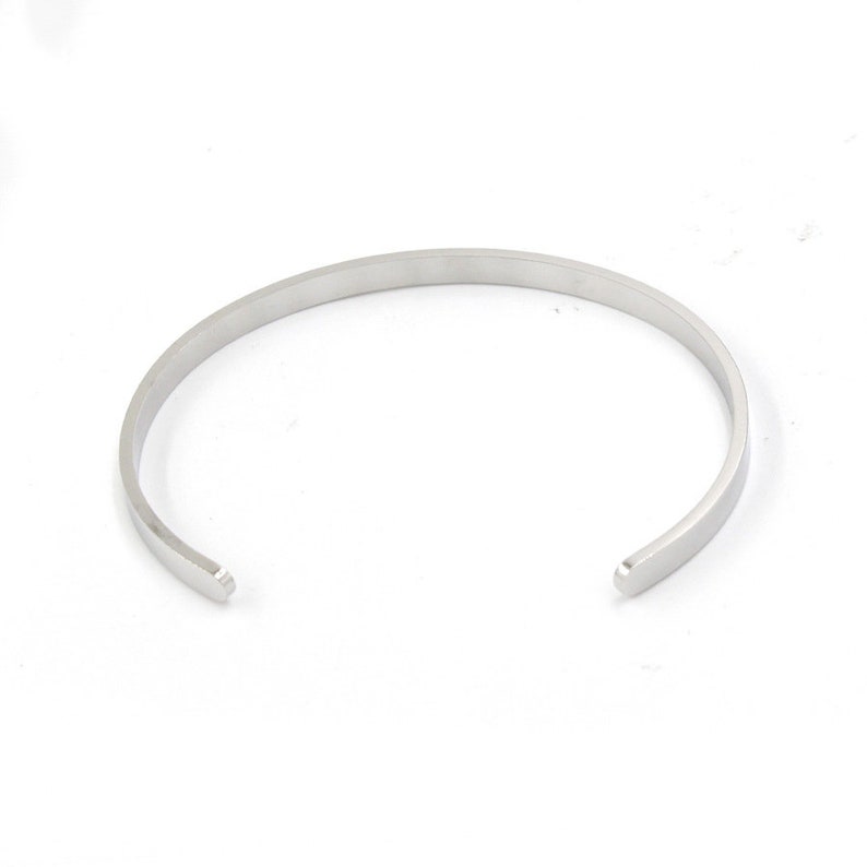 2pcs 4mm Stainless Steel Stamping Blank Bracelet Personalized - Etsy