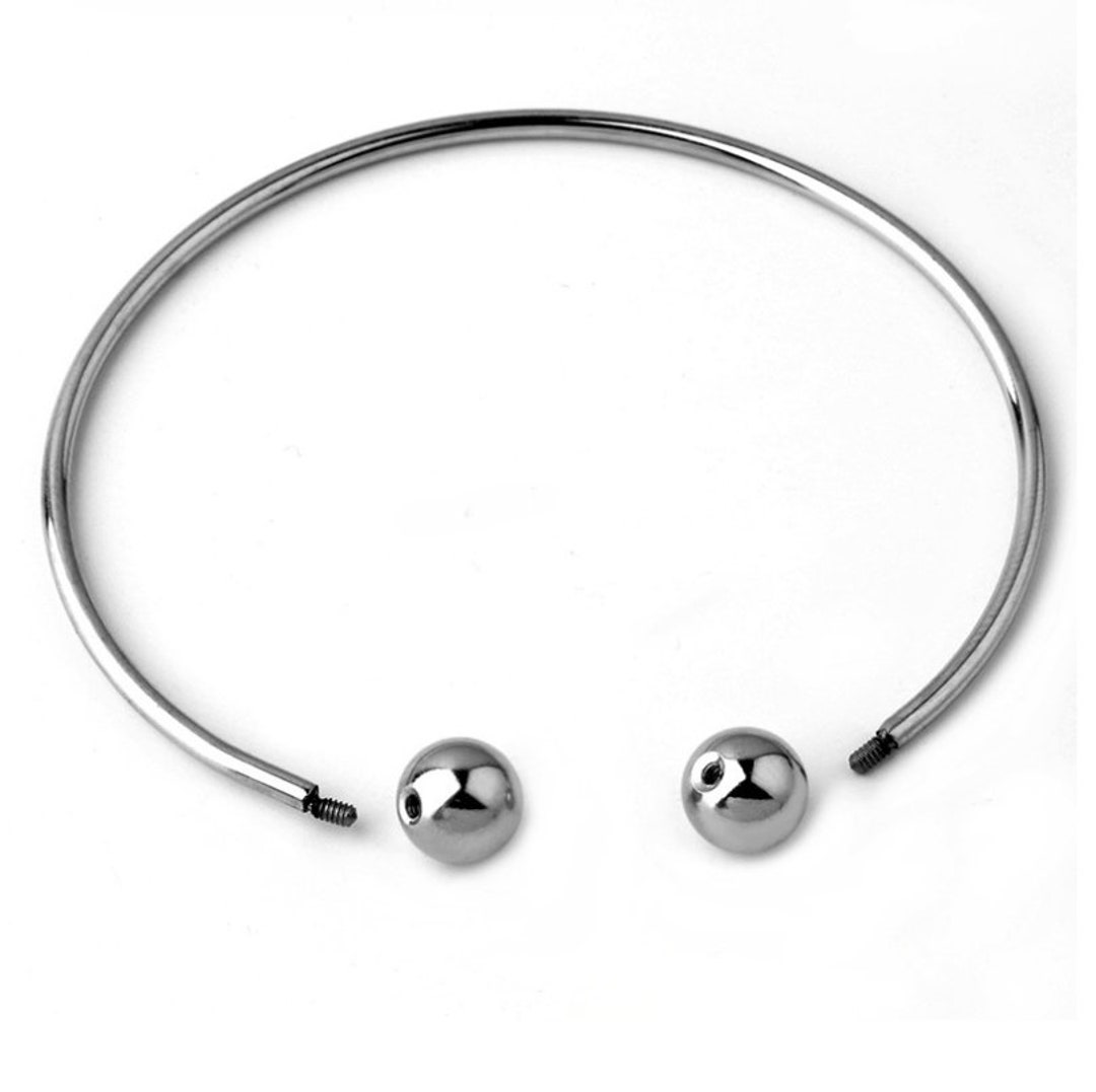2pcs 316L Stainless Steel Adjustable Bangle, Double Loop Adjustable ...