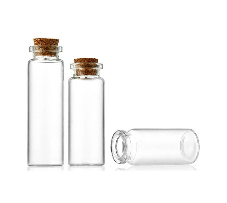 10pcs Empty Glass Vials. Glass Bottles. Mini Glass Bottles. - Etsy