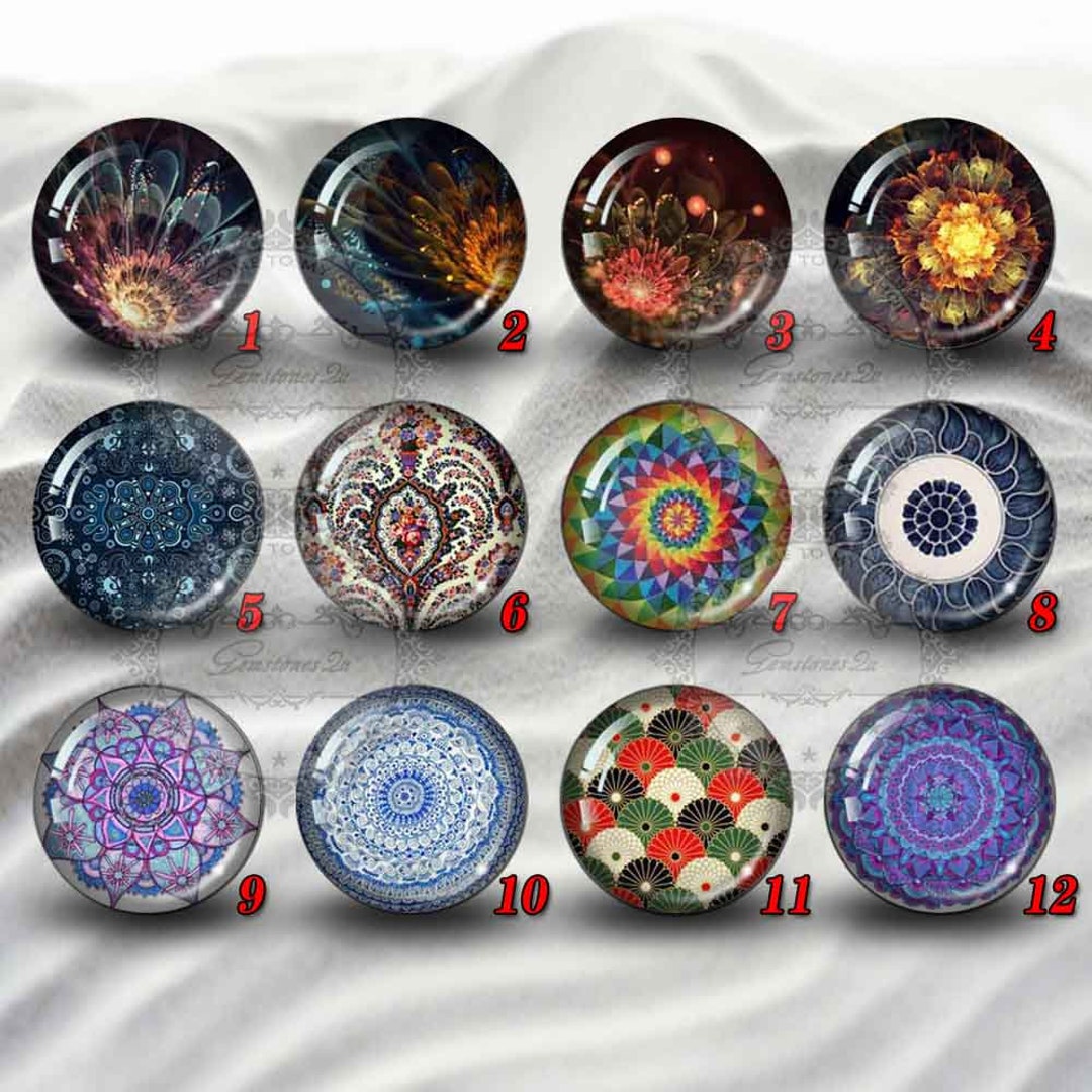 Handmade Cabochons,glass Photo Cabochon,glass Cabochon,round Cabochons ...
