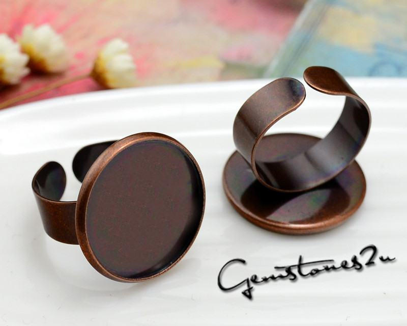 20pcs Adjustable Ring Blank With 10mm/12mm/14mm/ 16mm / 18mm / - Etsy