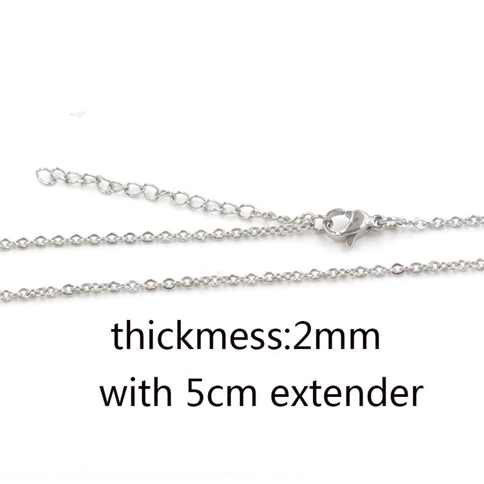 5pcs Stainless Steel Cable Chains Necklace Bulk Chain - Etsy