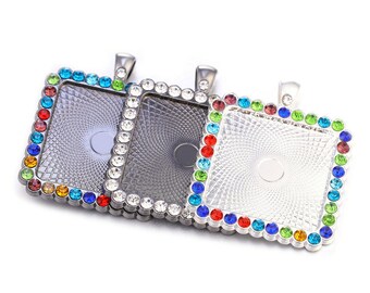 1 Inch Cabochon Setting-moon Blank Pendant Trays-cabochon - Etsy