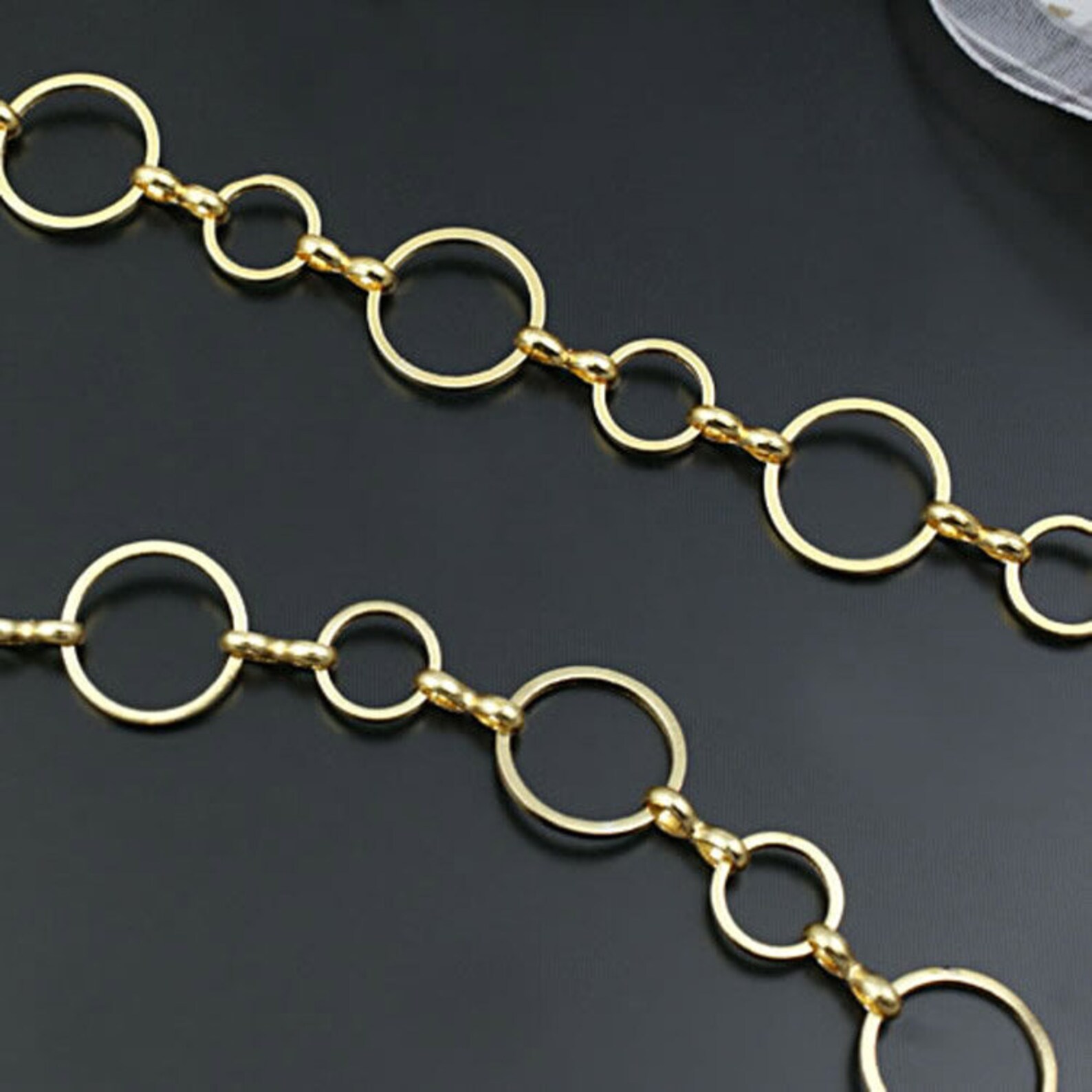 Wholesale 1 Meters 1mm High Quality Round Chain in Brass, Pendant Chain ...