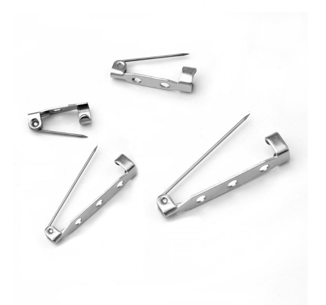 50pcs 14-32mm Stainless Steel Tooth Pin-Brooch Pin Back | Etsy