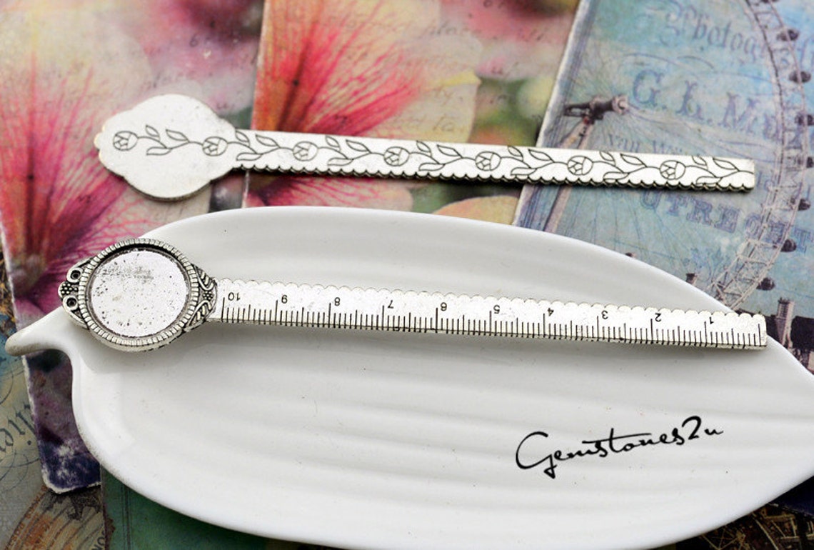 Wholesale10pcs Zinc Alloy 20mm Ruler Bookmark Base Setting - Etsy