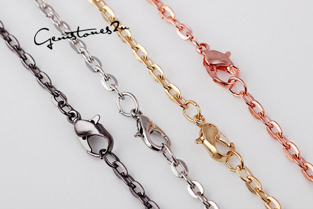 24 Inch 3x4.5mm 0 Shape Cross Link Chains24 Inch Crafting - Etsy